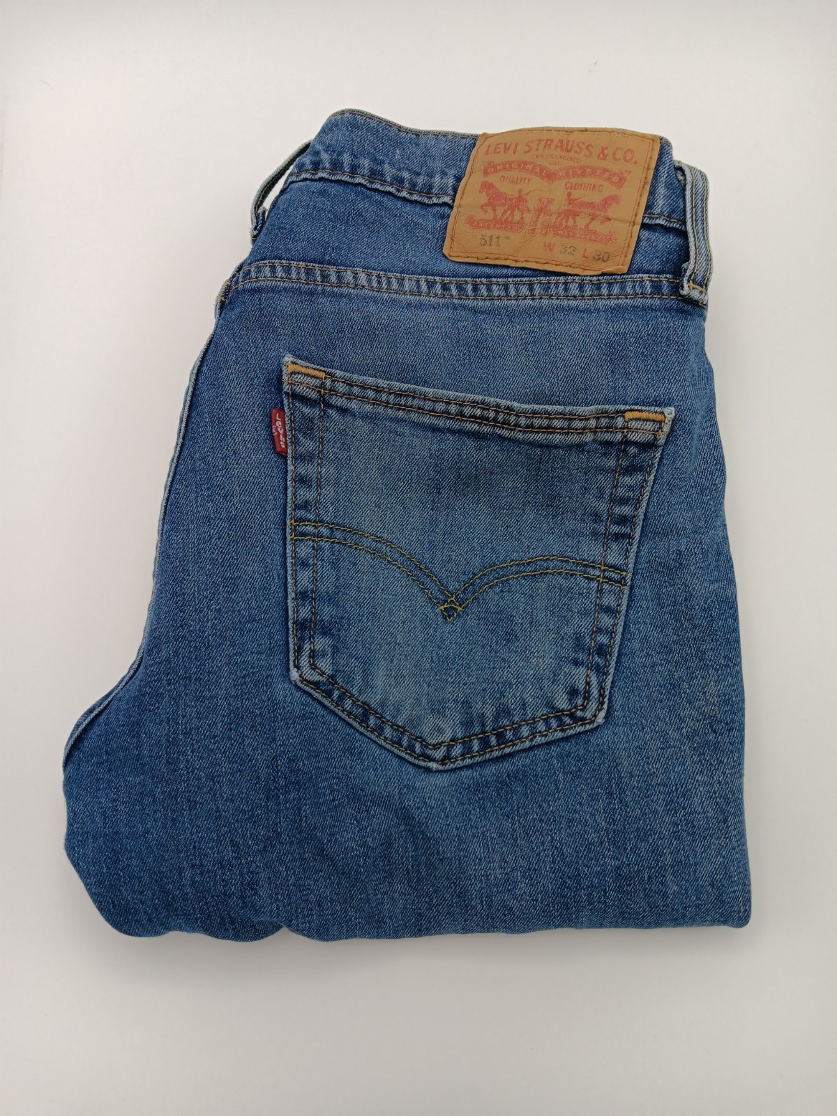 Levis 511 Jeans Mens 32x30* Blue Slim Straight Mid Rise Dark Wash ...