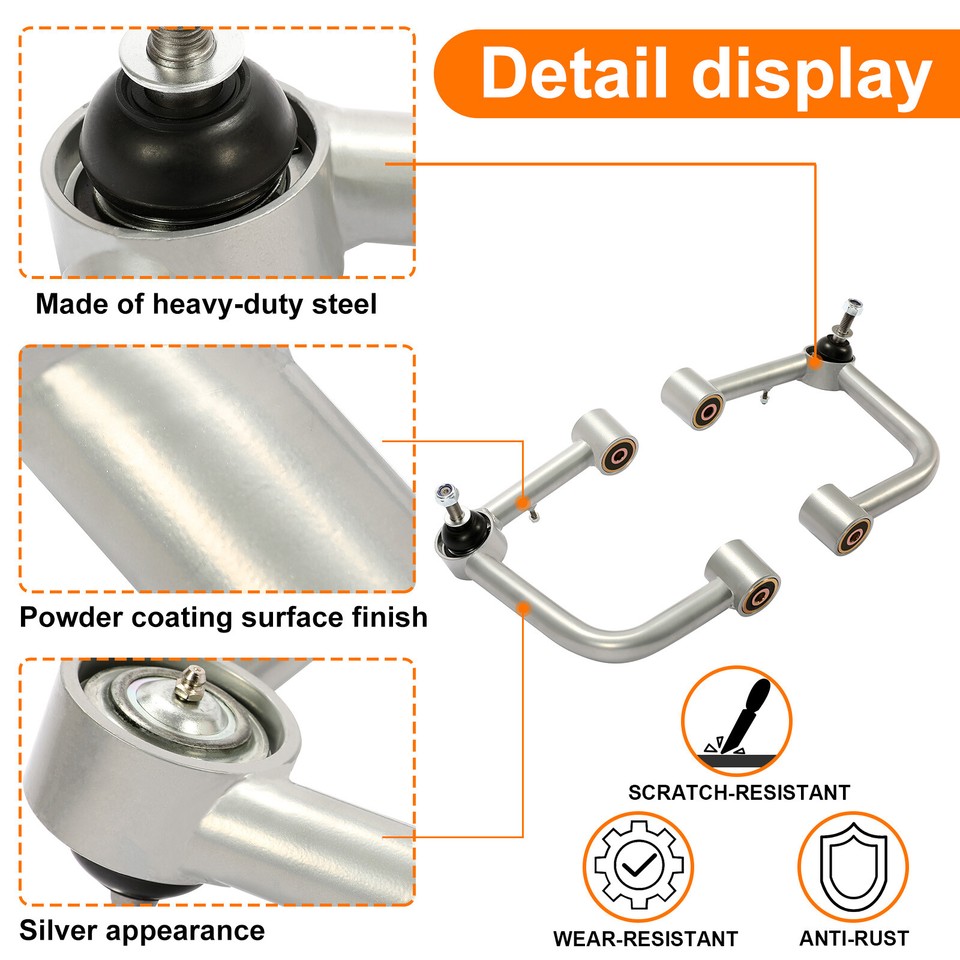 2pcs 2-4" Lift Front Upper Control Arm for Toyota 4Runner Cruiser 2003 ...