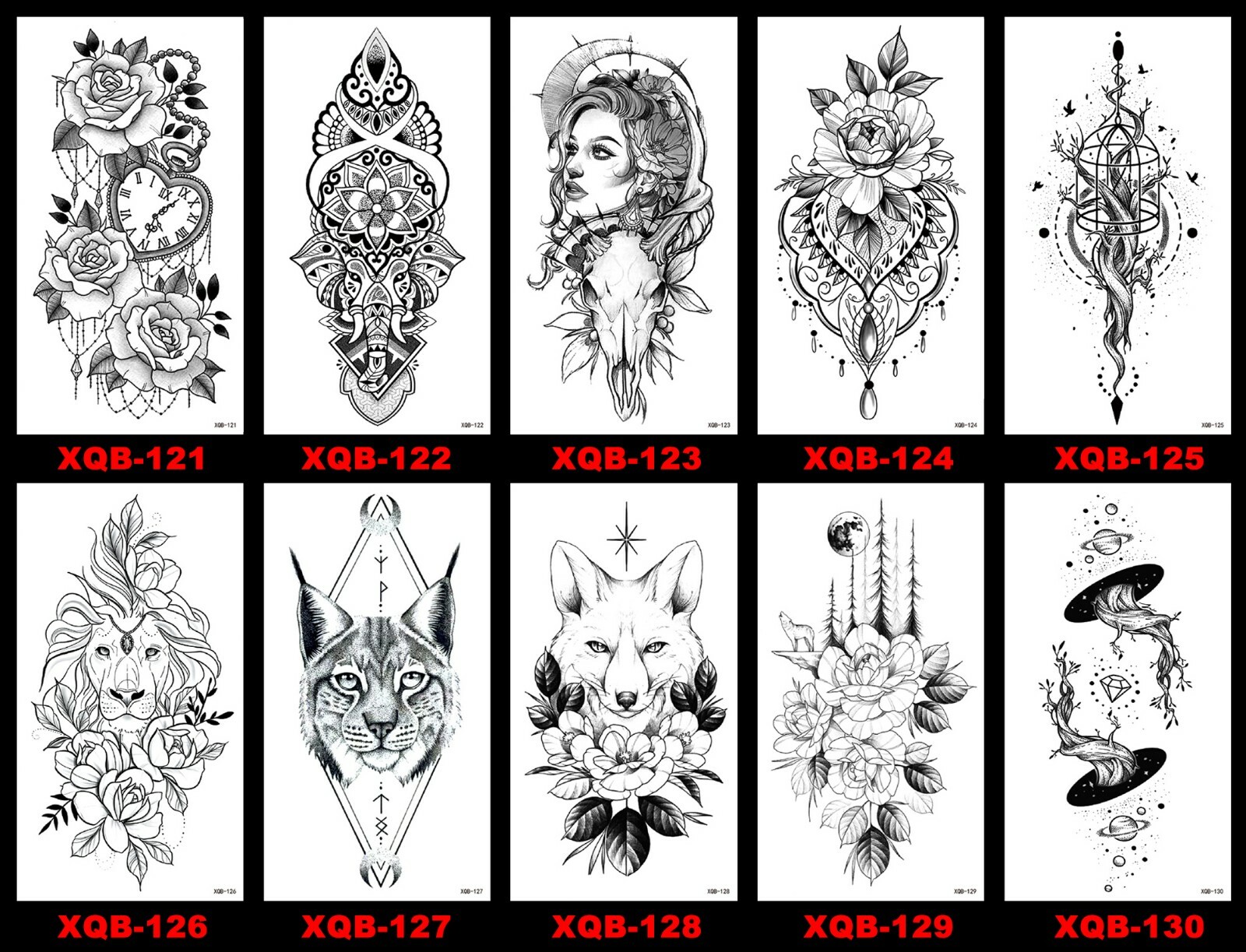 Sexy Body Tattoo Sticker Temporary Body Arm Stickers Removable ...