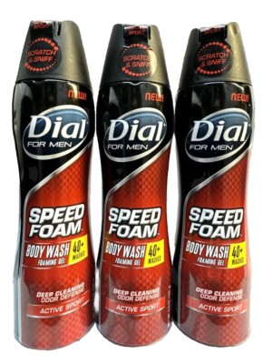 3 dial speed foam body wash foaming gel deep cleaning active sport 6 ...