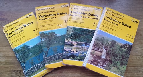 Vintage Complete Yorkshire Dales National Park OS Outdoor Leisure Maps ...