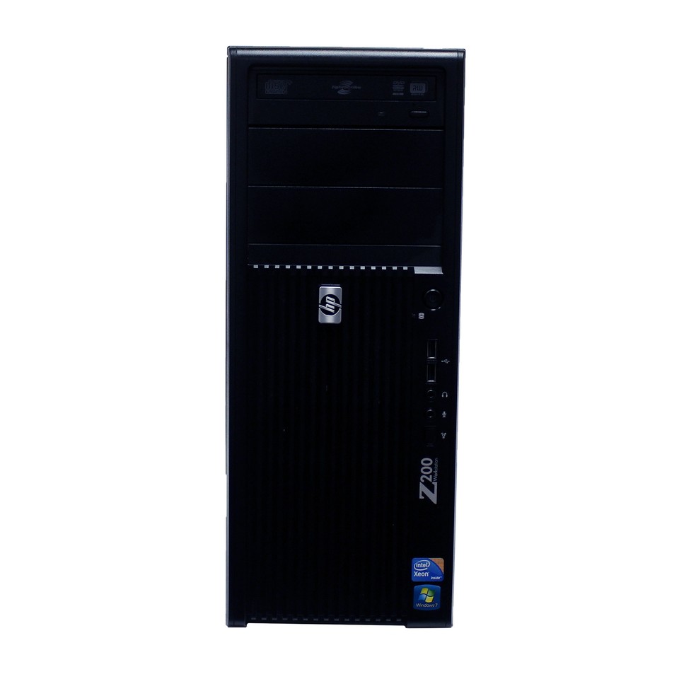 HP Z200 Tower Workstation Quad Xeon 2.93GHz 8GB 256GB SSD QUADRO 2000 ...