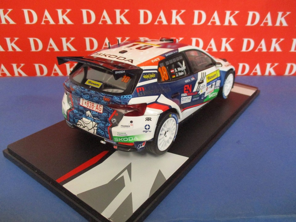Die cast 1/18 Modellino Auto Skoda Fabia RS Rally2 Rally Barum 2024 S ...