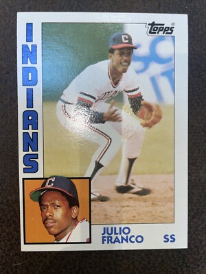 JULIO FRANCO 1984 Topps Baseball Card #48 Indians Rookie RC | eBay