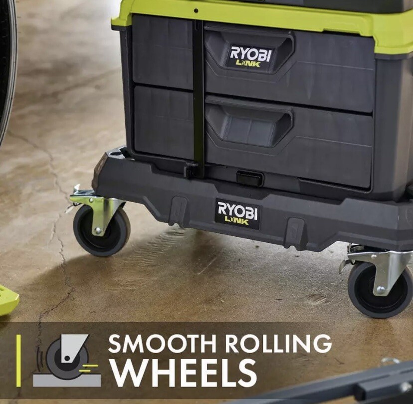 RYOBI Rolling Base Modular Wheel Dolly 18" Multi-Purpose 200 lb ...