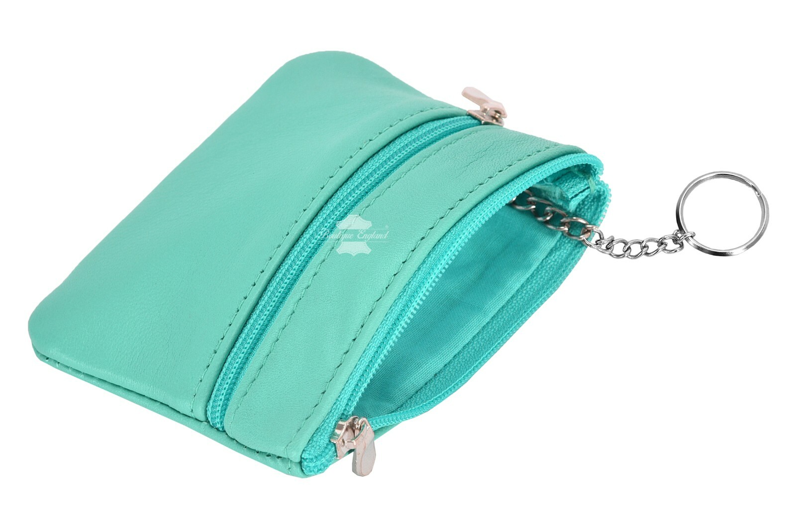 New Key Pouch Genuine Leather Small Coin Card Key Ring Wallet Pouch ...