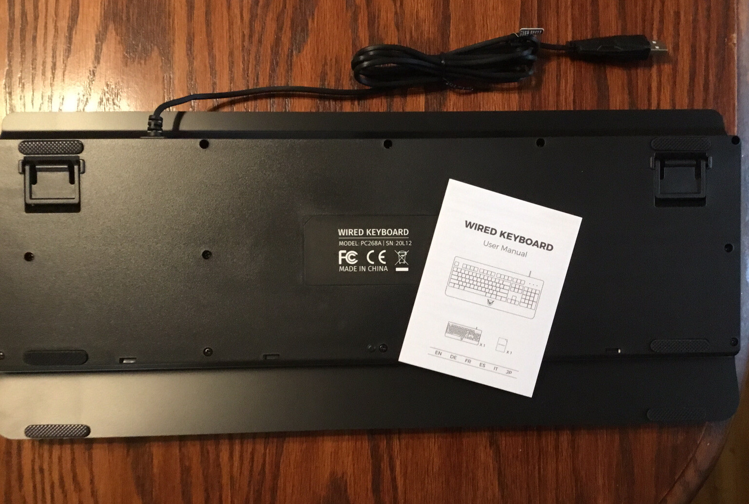 PICTEK Metal Gaming Keyboard LED Wired Rainbow USB Backlit Pc268a for ...