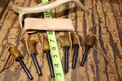 Custom Tennessee stag { FERRO ROD w/SHEATH }-USA | eBay