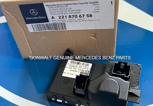 Mercedes Benz Genuine CL550 S550 S600 S65 AMG 07-14 Blower Regulator ...