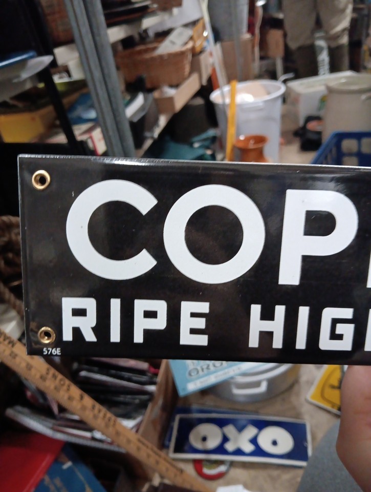 Porcelain Porcelain Copenhagen Ripe Grade Tobacco Sign | eBay