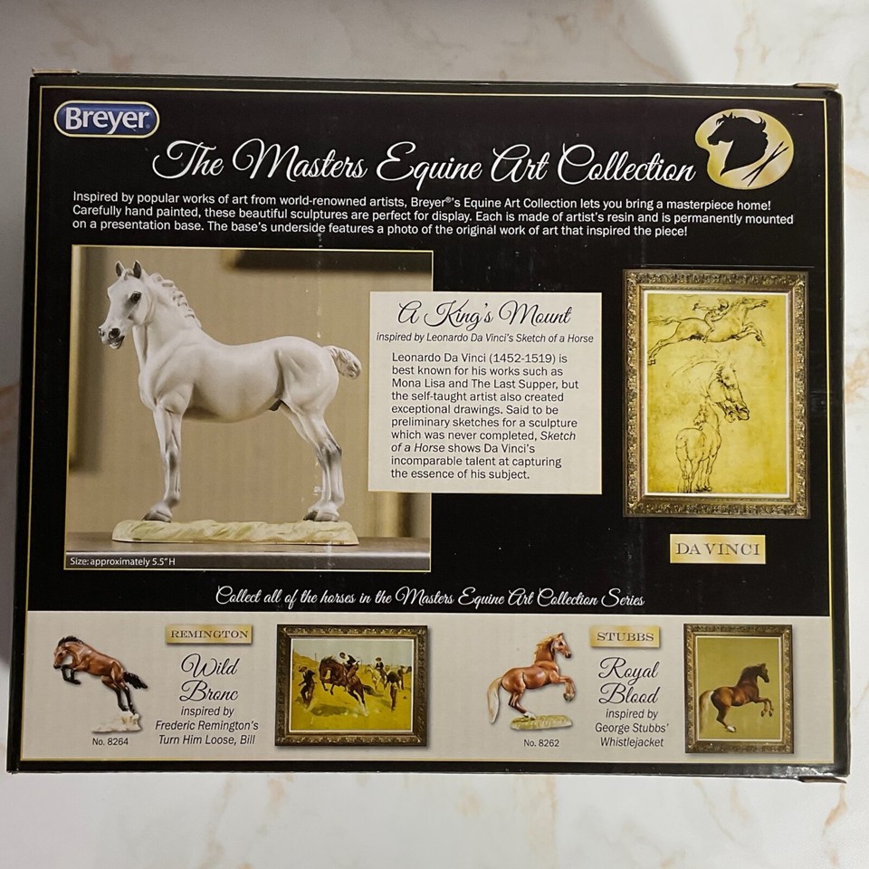Breyer Horse Resin DAVINCI A KING’S MOUNT Masters Equine Art Collection ...