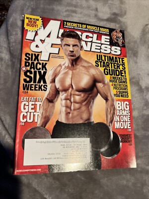 Muscle & Fitness Magazine January 2013 Ultimate Starter's Guide 6 Pack ...