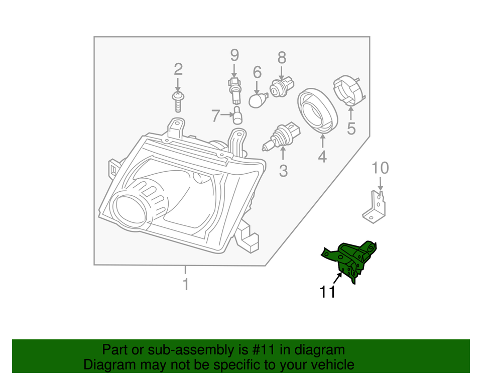 Genuine Nissan 2008-2009 Nissan Xterra - Lower Bracket 26040-ZP00A | eBay