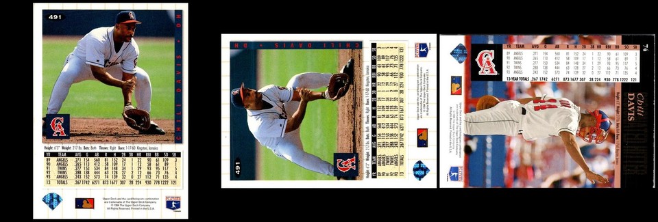 1994 Chili Davis (3) Card Lot - EXCLUSIVE OFFER – ACT QUICK! | eBay