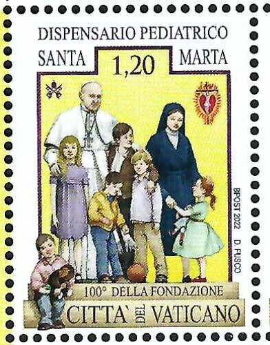 2022 Vatican City “Santa Marta” Pediatric Dispensary MNH stamp | eBay