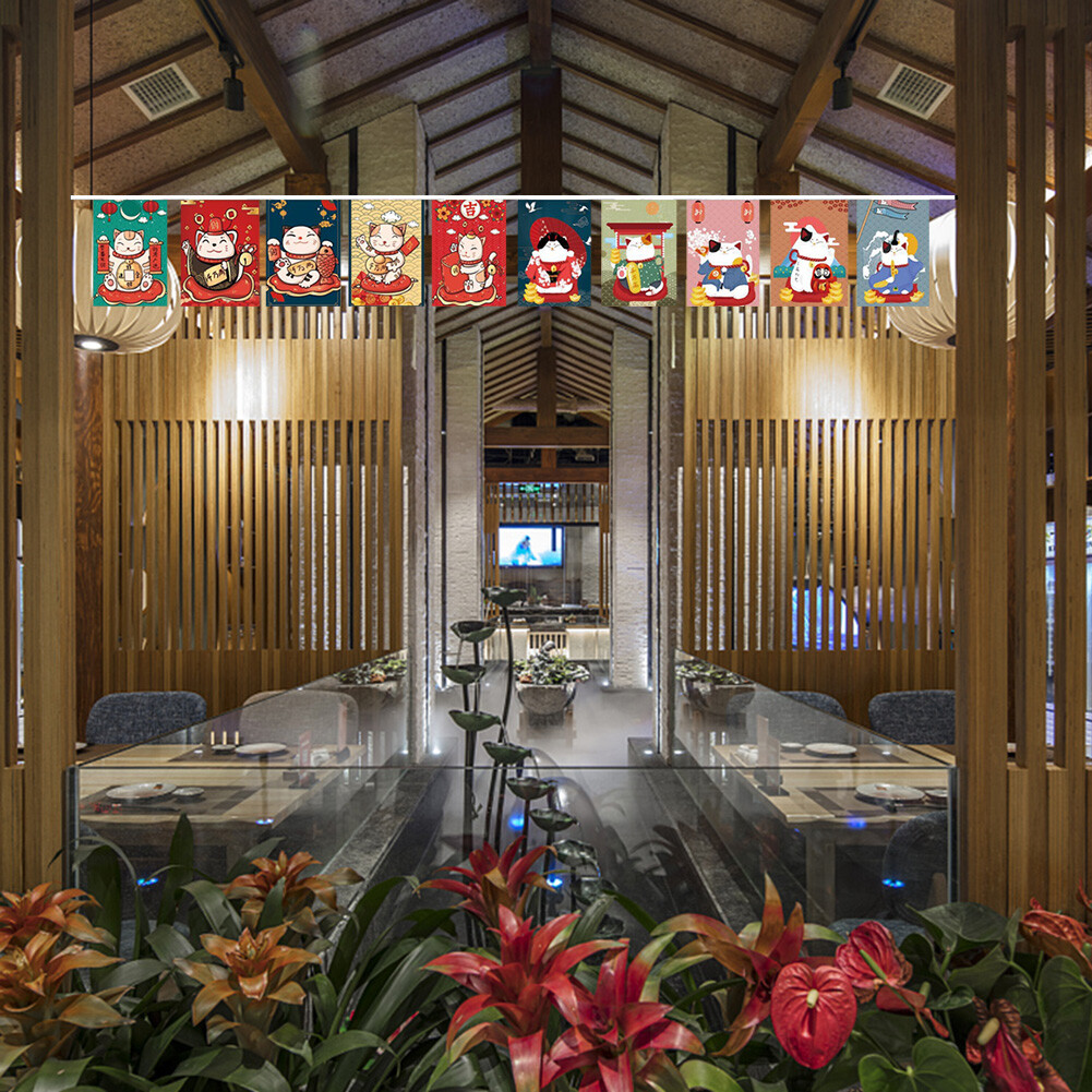 14x21cm Japanese Sushi Restaurant Bunting Banners Izakaya House ...