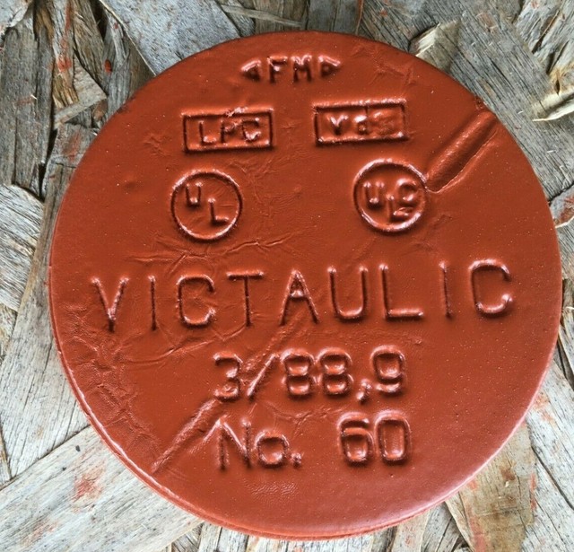 VICTAULIC 3" Figure 60 Cap Grooved End IPS Pipe Fitting | eBay