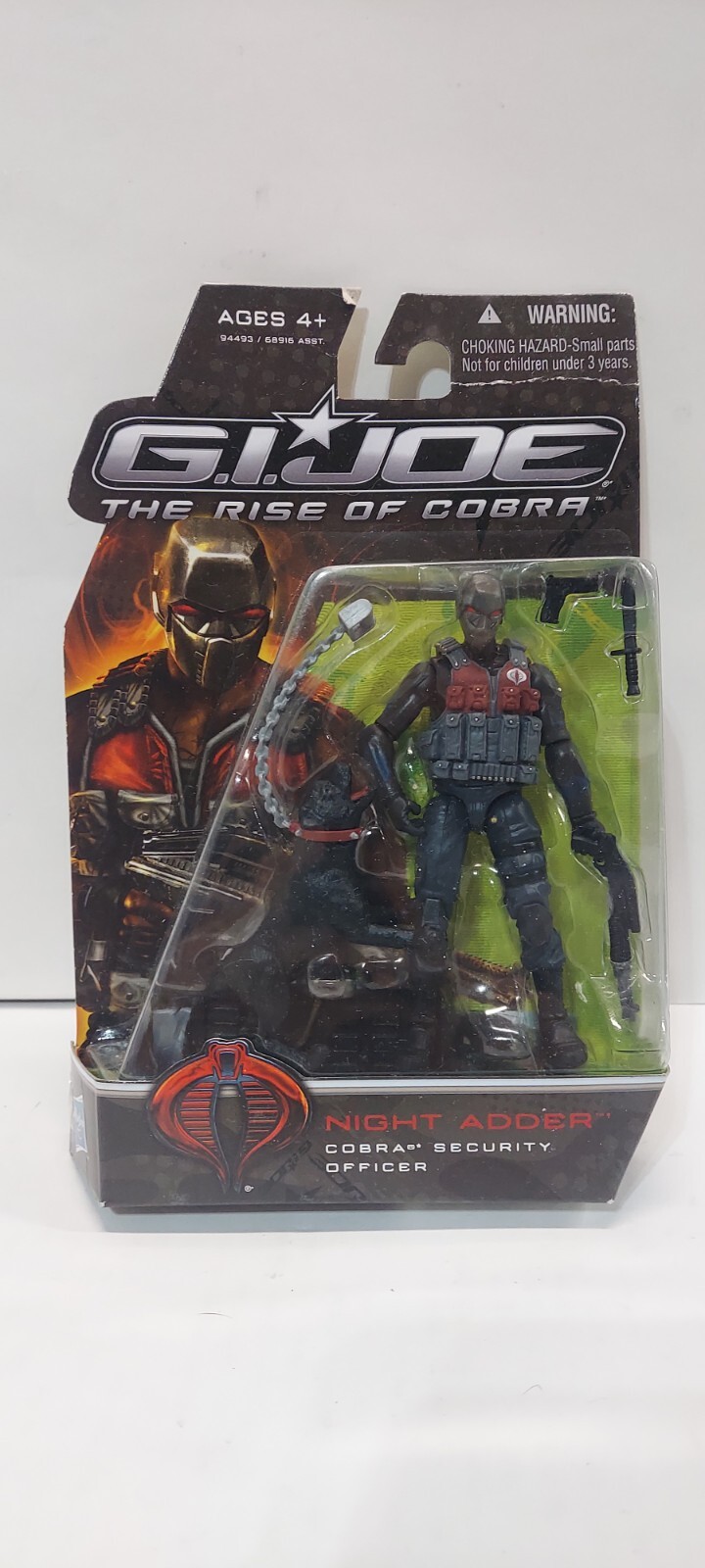 Gi Joe Rise of Cobra Night Adder Cobra Security Officer Action Figure ...