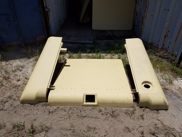 HMMWV Humvee M998 Hard Top Kit Roof Panel Rear Hatch Slant Back Hummer ...