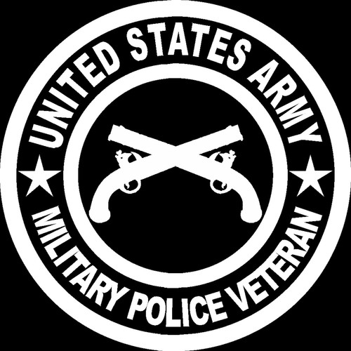 US Army Military Police Veteran Vinyl Car Window Decal Sticker US ...