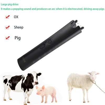 Portable Cattle Prod Stick Electric Livestock Prod For Cow Pig Goats | eBay