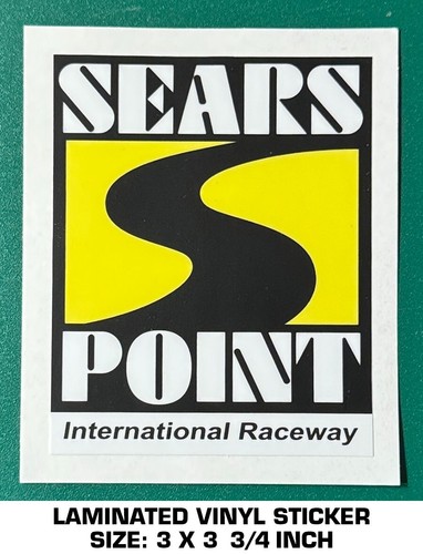 SEARS POINT INTERNATIONAL RACEWAY - VINYL DECAL STICKER - VINTAGE ...