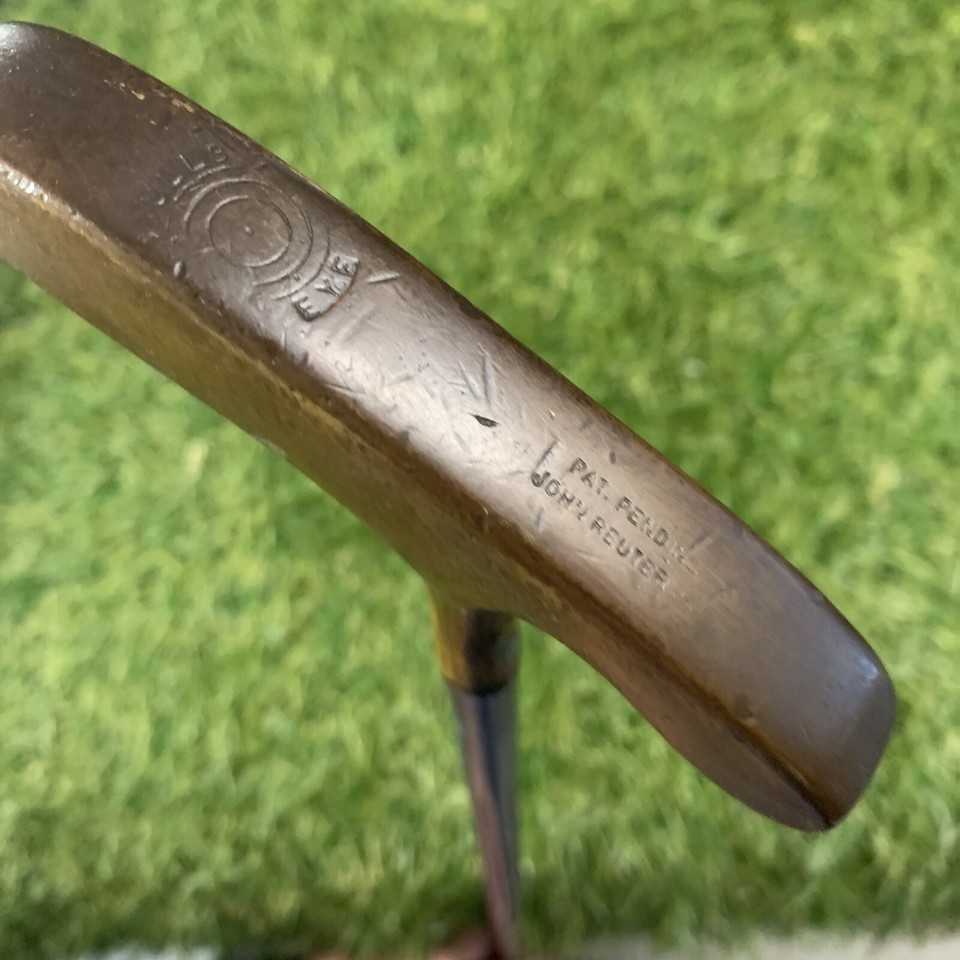 Original 1949-1957 John Reuter Bullseye Putter Patent Pending RARE Pre ...