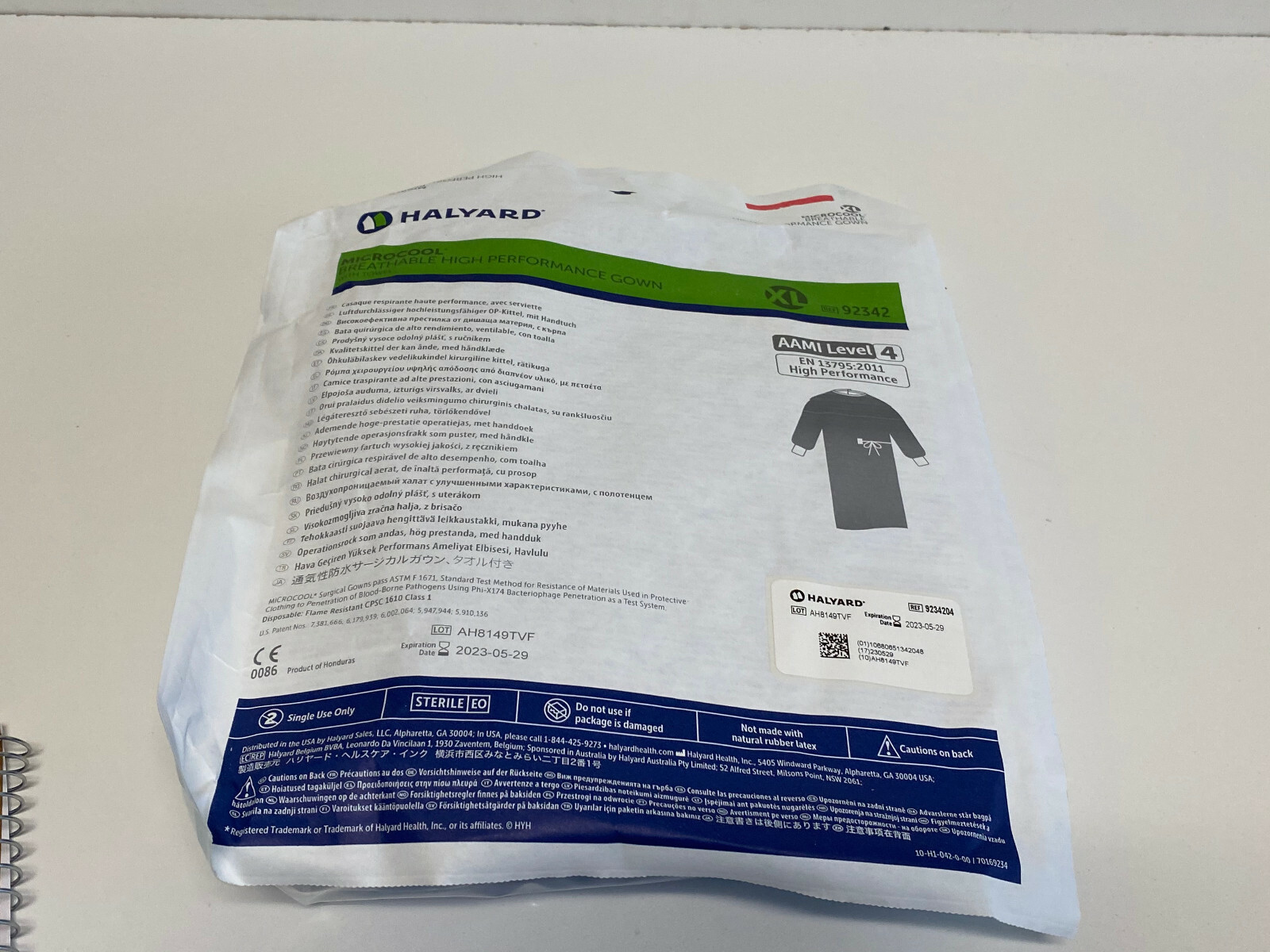 J9/A7/C1: Lot of 5 Halyard 92342 MicroCool Breathable High Performance ...