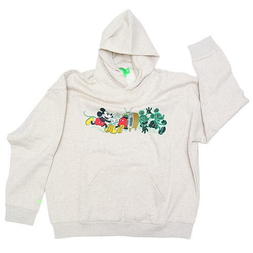 Disney x Faze Clan Mickey On The Grid Grey Hoodie, 2XL | eBay