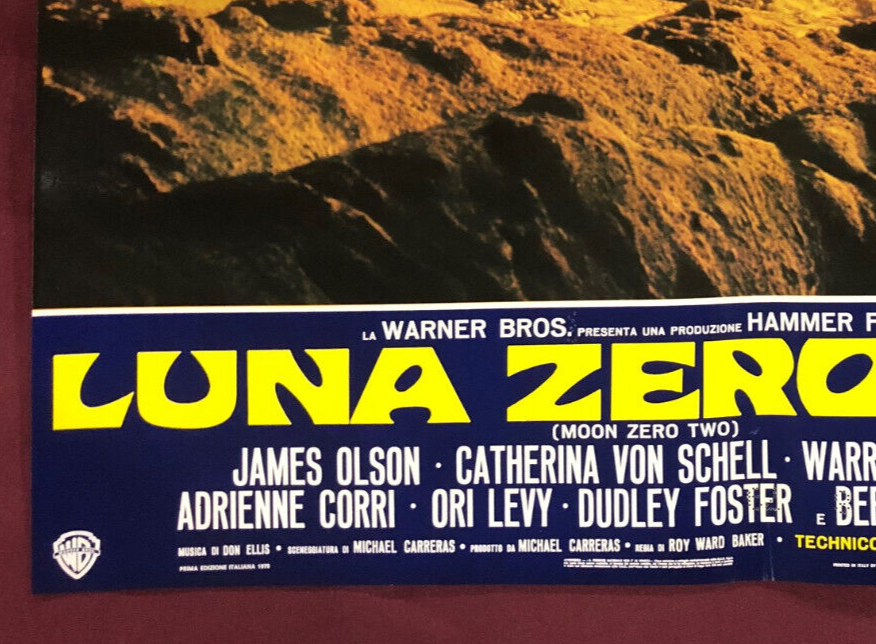 MOON ZERO TWO MOVIE POSTER ITALIAN 1969 JAMES OLSON CATHERINE SCHELL ...