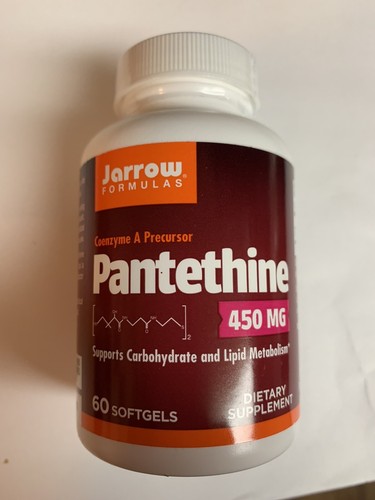 Jarrow Formulas, Inc. Pantethine 450 mg 60 Softgels 09/2024 - New ...