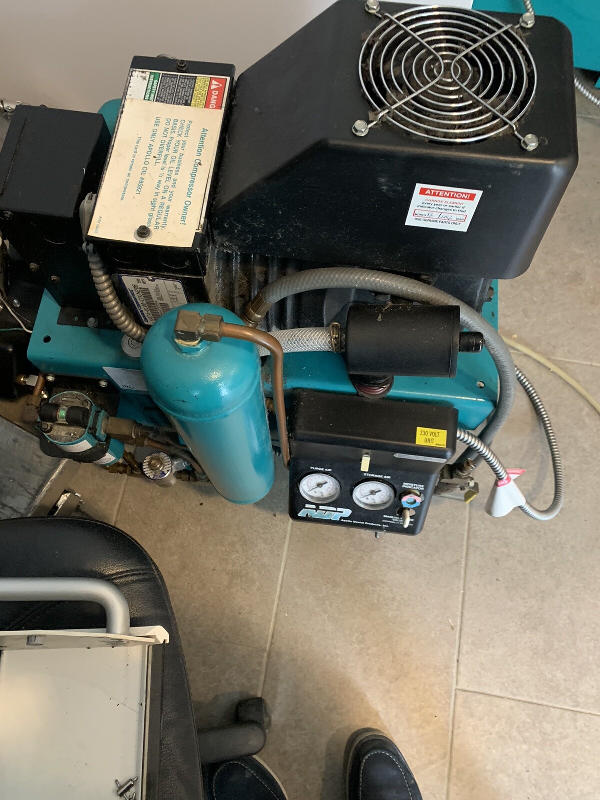 Apollo Dental Products air compressor Model ALCS22D | eBay