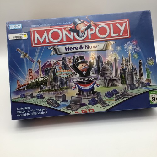 Monopoly Here & Now Edition Board Game 2006 Parker Brothers Ages 8+ New ...