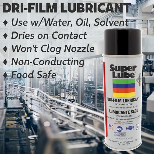 Super Lube Dri-Film Synthetic Powder Lubricant w/Syncolon® (Off 11oz ...
