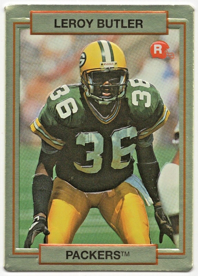 RED042 1990 Action Packed Rookie Update #10 LeRoy Butler RC Green Bay ...