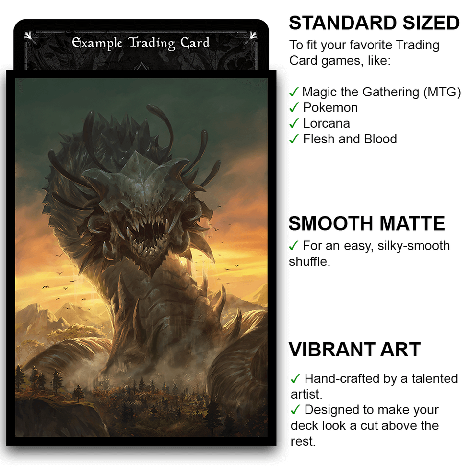 Shoz'Gorrl - World-Eater Wurm - MTG Size - 100 Smooth Matte Card ...