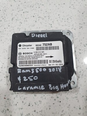 NEW OEM MOPAR dodge 2018 ram 3500 diesel 6.7L air bag module control ...