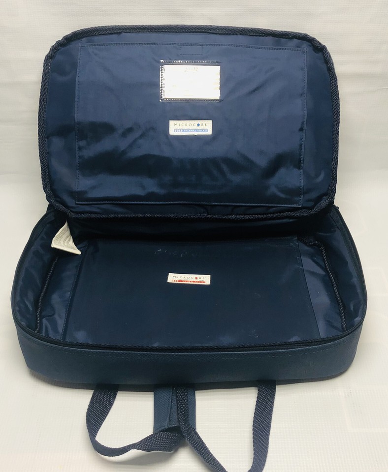 PYREX PORTABLES GLASS BAKEWARE CARRYING CASE 10.25” x 16” x 3” Blue ...