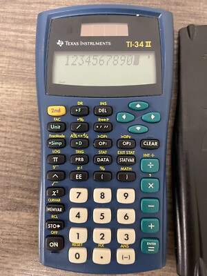 Texas Instruments TI-34 II - Scientific Calculator - TESTED WORKS ...