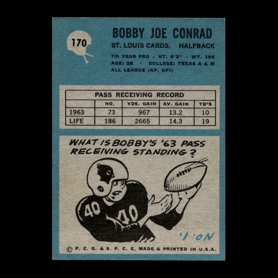 Bobby Joe Conrad 1964 Philadelphia St. Louis Cardinals #170 Great Vintage Look! | eBay
