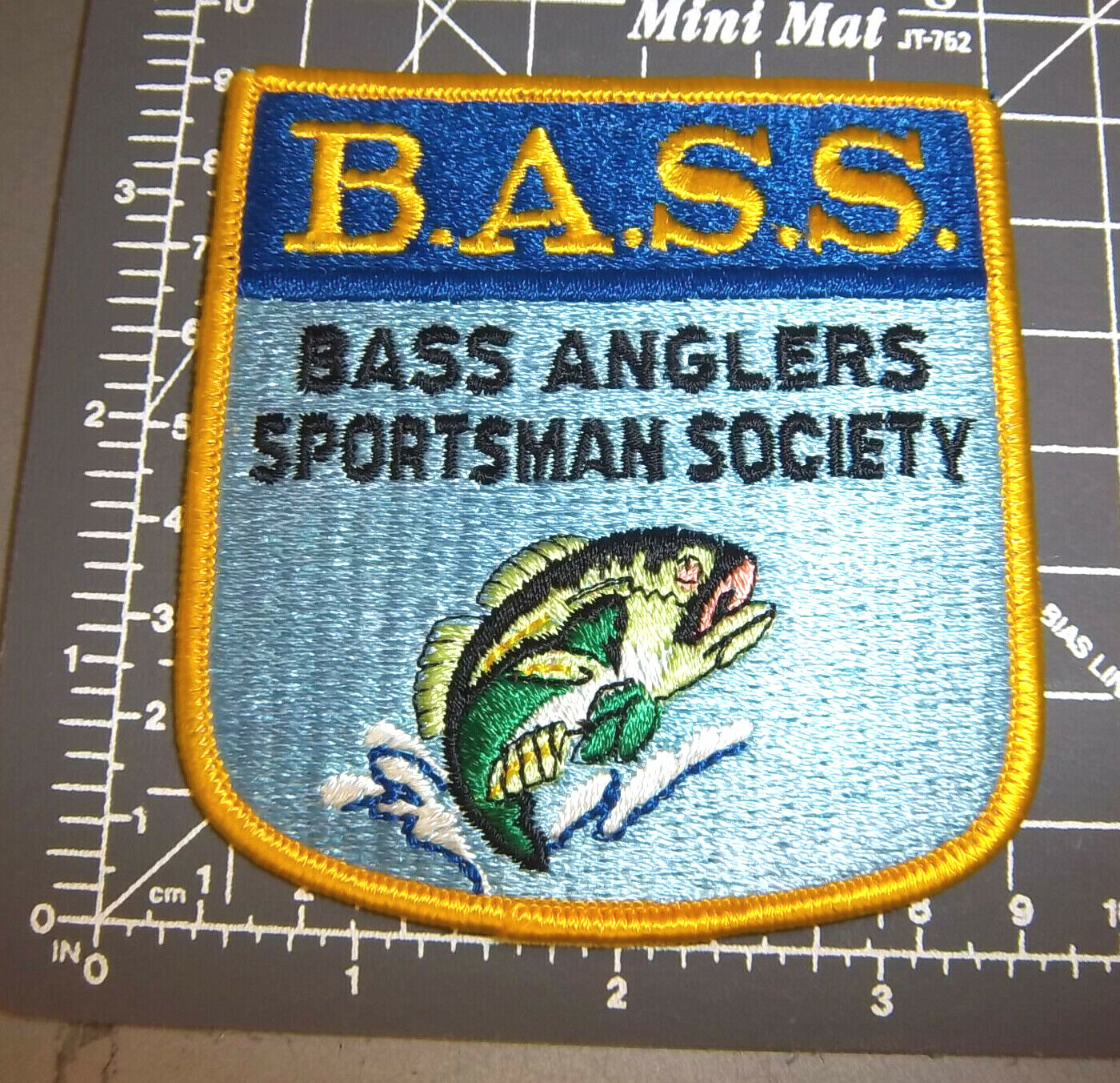 B.A.S.S. Bass anglers Sportsman Society, Beautiful Embroidered patch ...