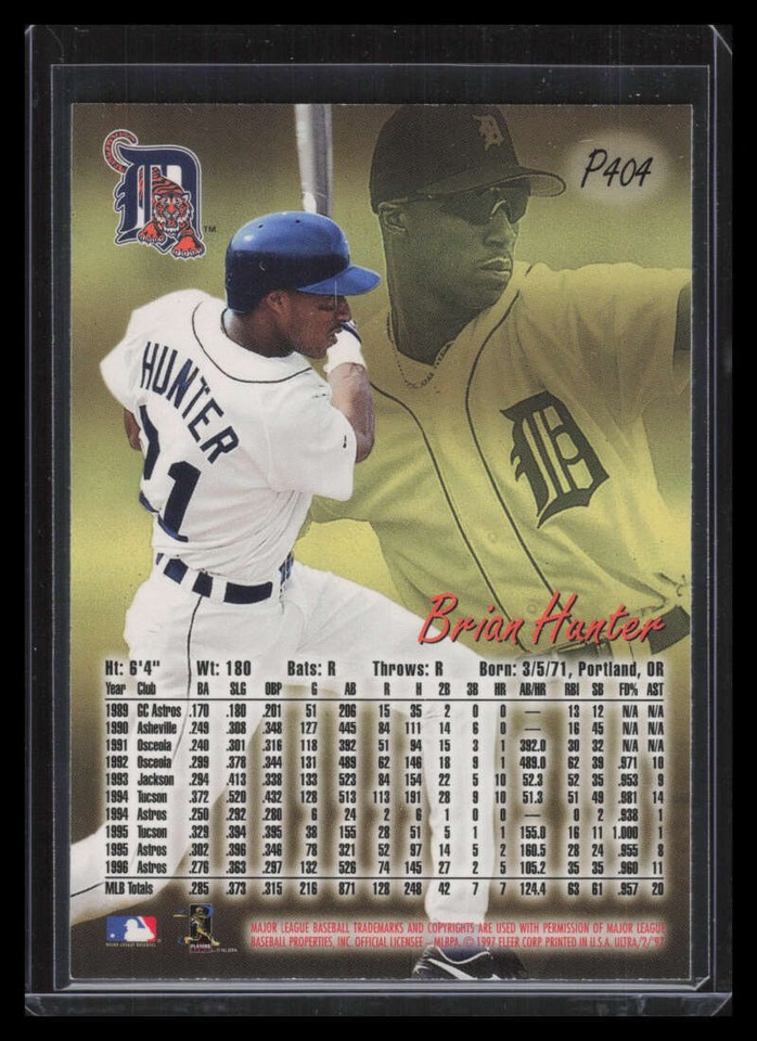 1997 Ultra Platinum Medallion 404 Brian Hunter /250 | eBay