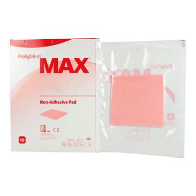 PolyMem MAX Non-Adhesive Dressing 3" x 3" BX of 10 | eBay