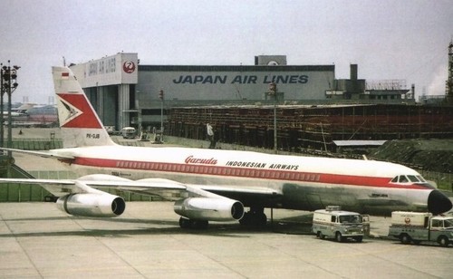 Garuda Indonesia Convair 990 Coronado PK-GJB @ Tokyo Haneda HND 1966 - postcard | eBay