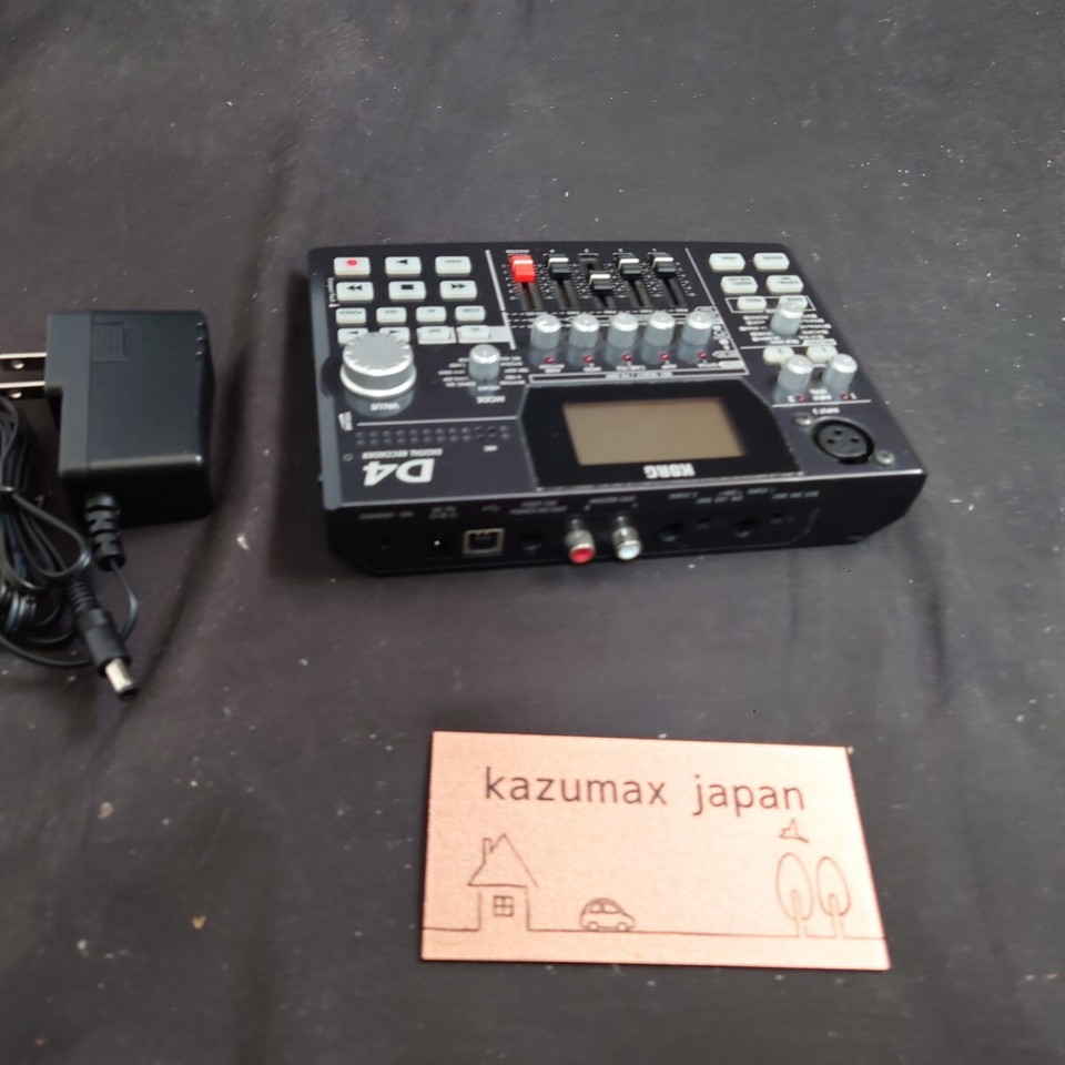 KORG D4 Digital Recorder Compact 4-track Recorder with adapter working ...