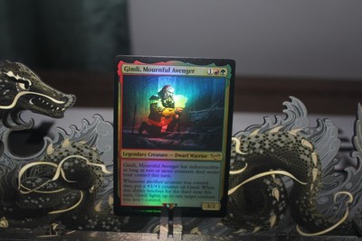 Gimli, Mournful Avenger - Lord of the Rings MTG Foil Rare Card - NM ...