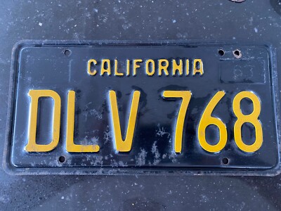 vintage 1963 california license black plate | eBay