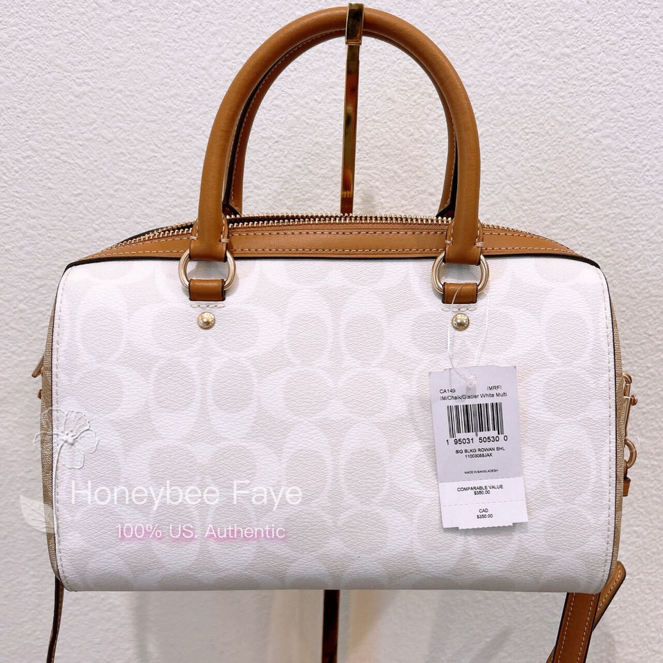 NWT Coach Rowan Satchel In Signature Canvas 2025 CV961/CV962/cw376 | eBay