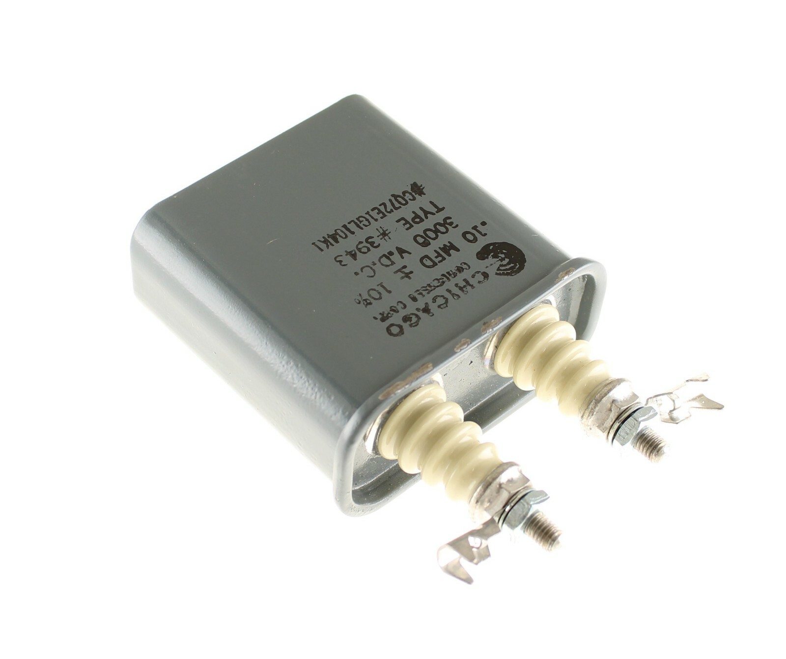 .1mfd 3000VDC Hermetically Sealed Oil Capacitor .1uf 3000V DC 3kv Volts ...