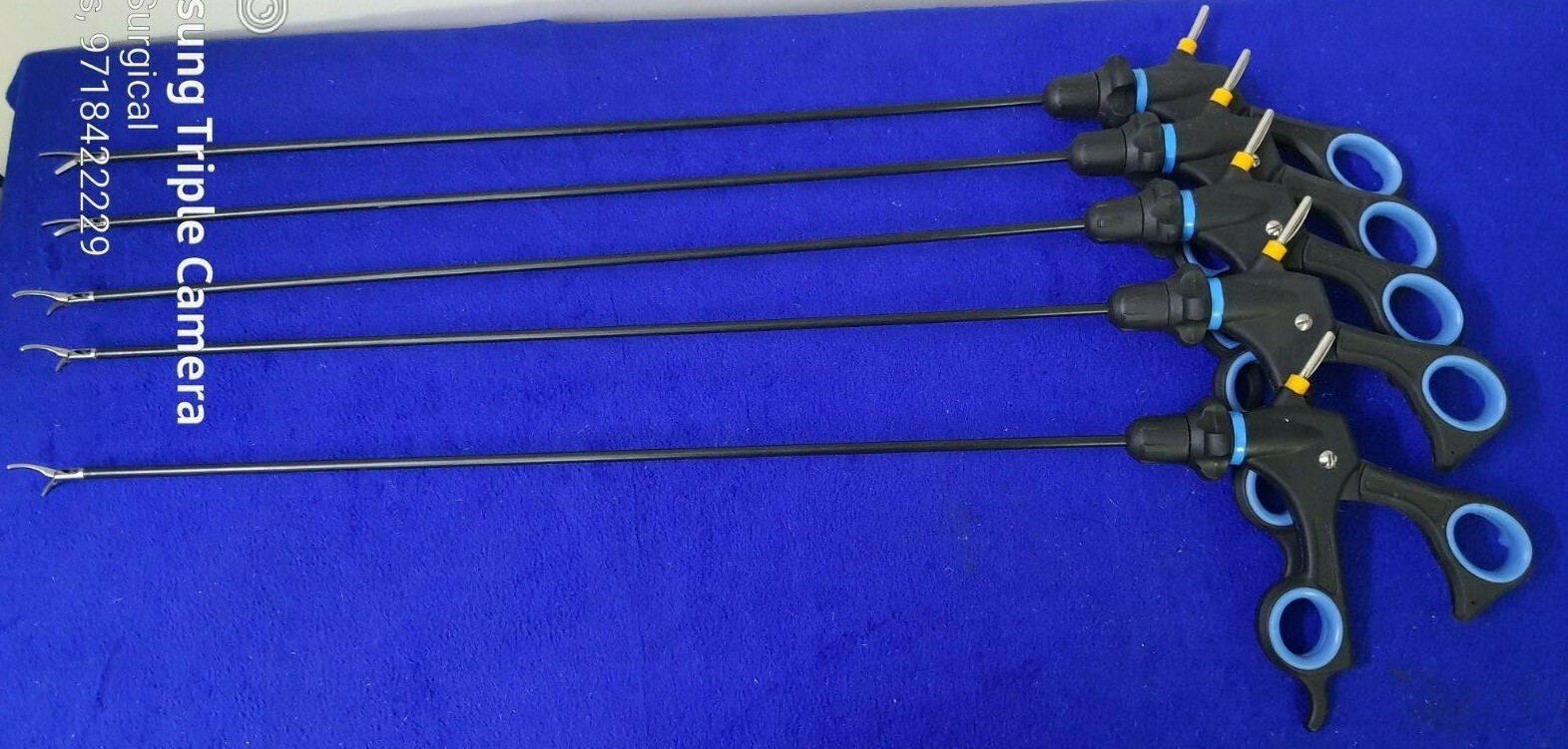 5pc Laparoscopic Maryland Dissector/Curved Scissor 5mmx450mm Surgical ...